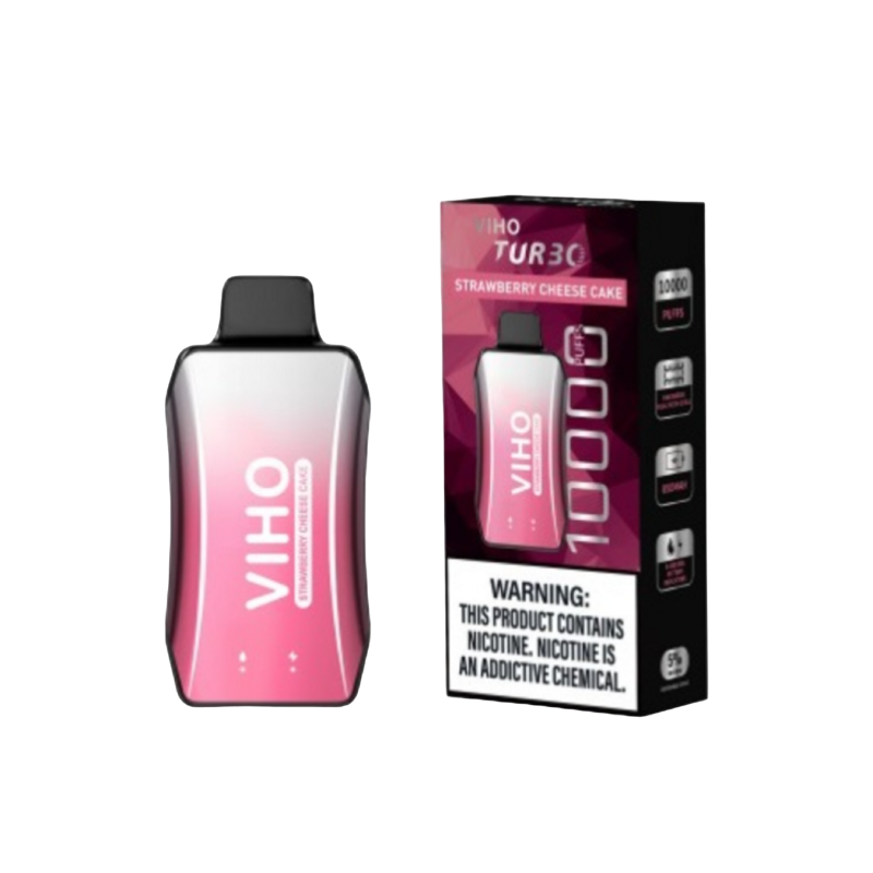 VIHO TURBO 10000 PUFF - Strawberry Cheesecake - Big Apple Trading