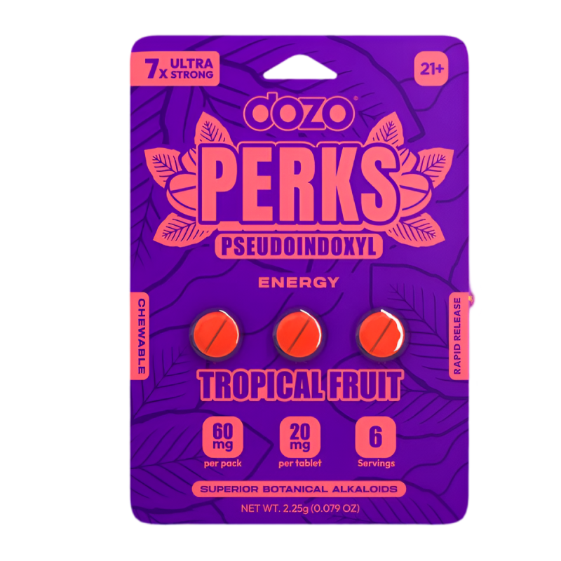 DOZO Perks - 3ct 60mg/Pack - Tropical Fruit - Big Apple Trading